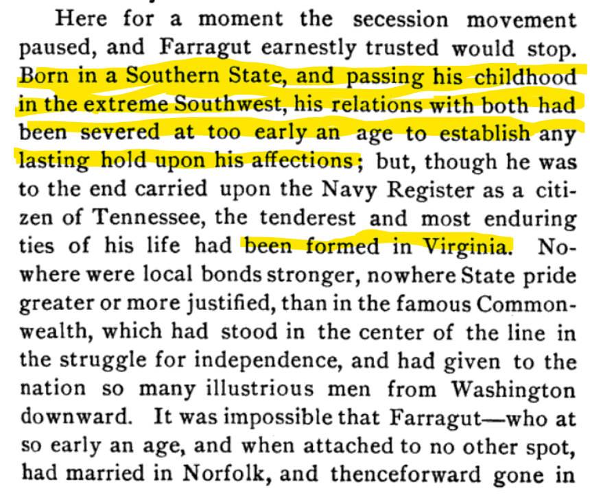 Was David Farragut a Southern Unionist who served in the Federal Navy ...