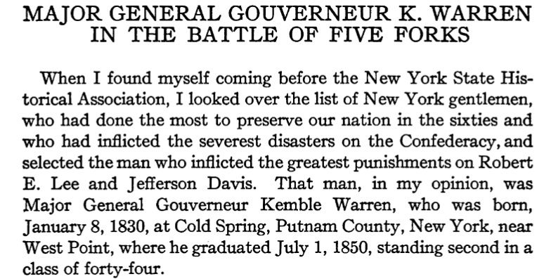 Warren, Gouverneur K. | Biographic Profiles - We Will Remember