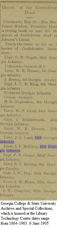 24th Georgia Infantry | Regimental Histories | American Civil War Forums