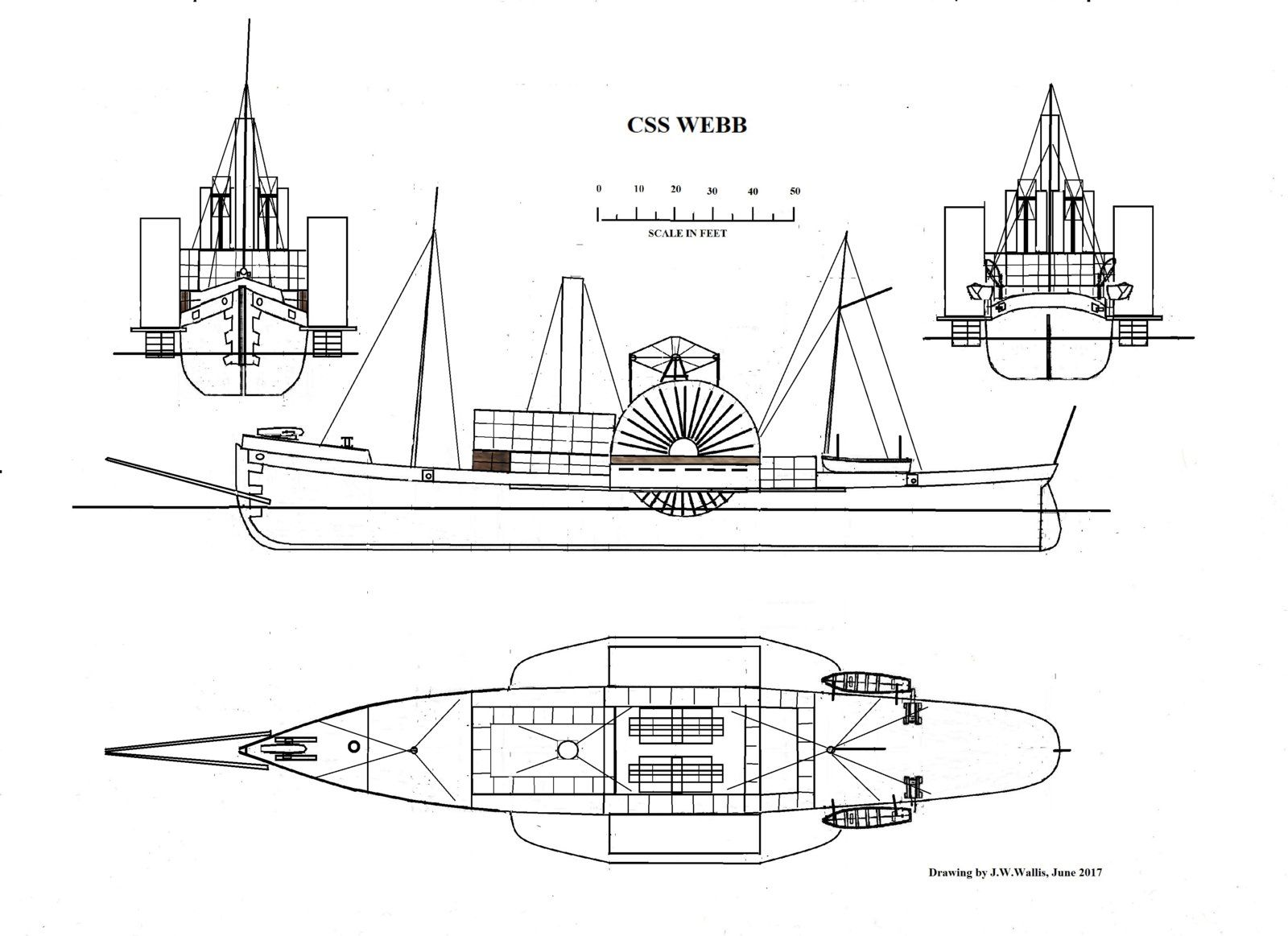 CSS WEBB | Naval War - At Sea & Along Inland Waterways | American Civil ...