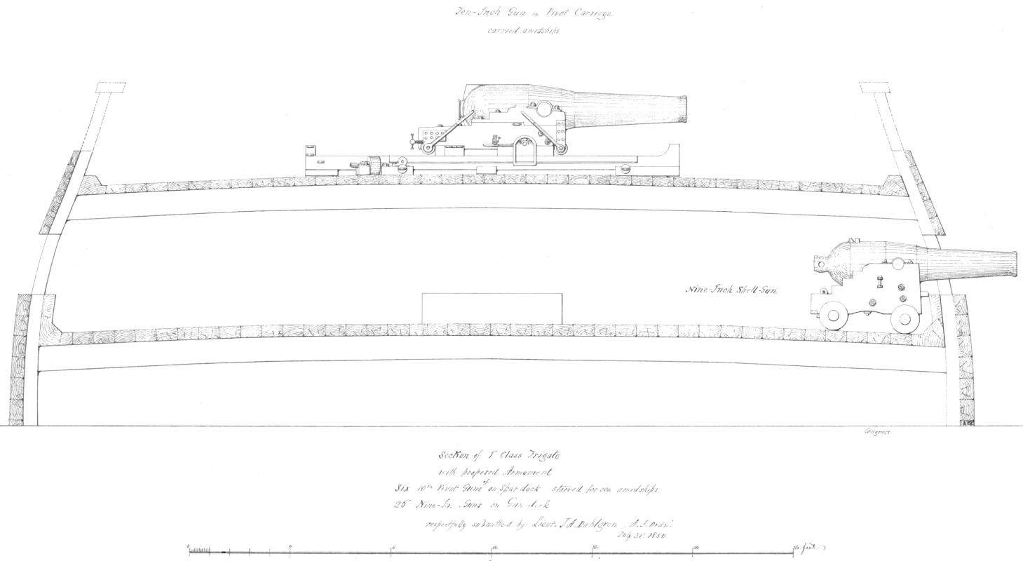 IX inch Dahlgren pivot carriage | Cannons / Artillery & Crew Served ...