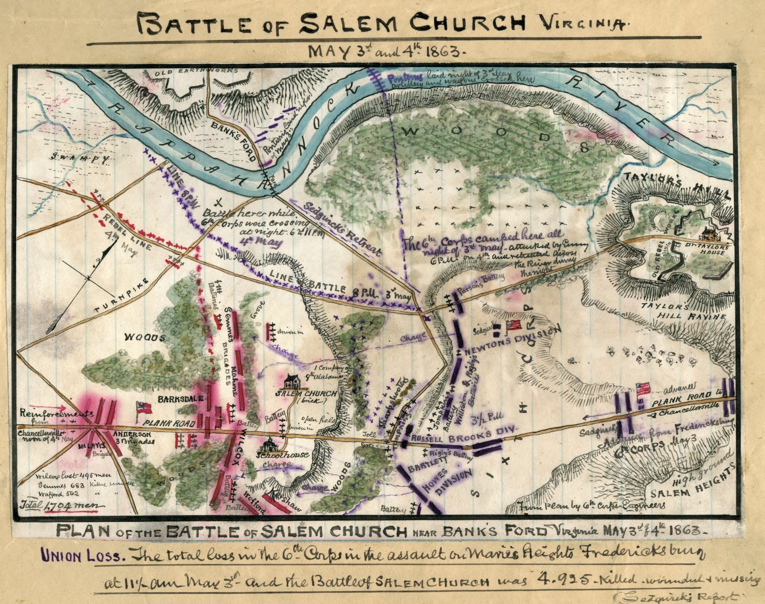 Contemporary Battle Map -Wrong | Civil War Potpourri