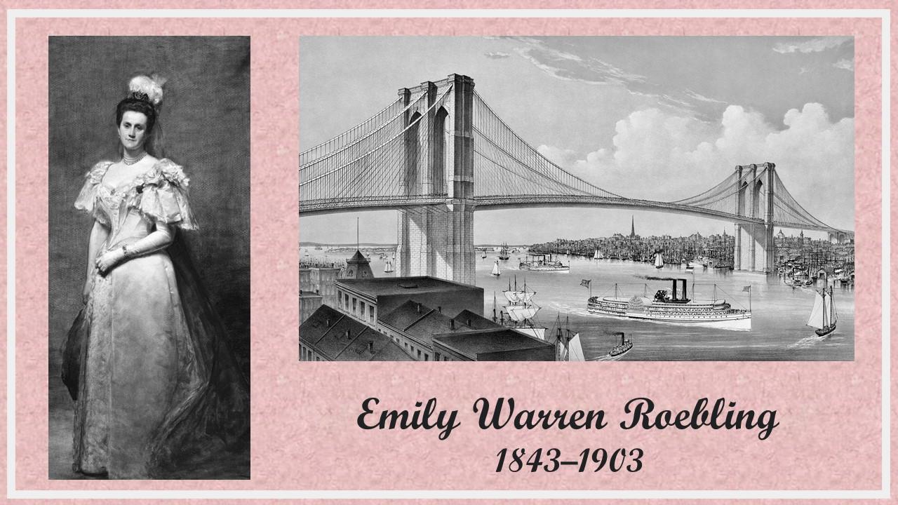 A Tuesday Tea with Emily Warren Roebling | Ladies Tea - War from a ...