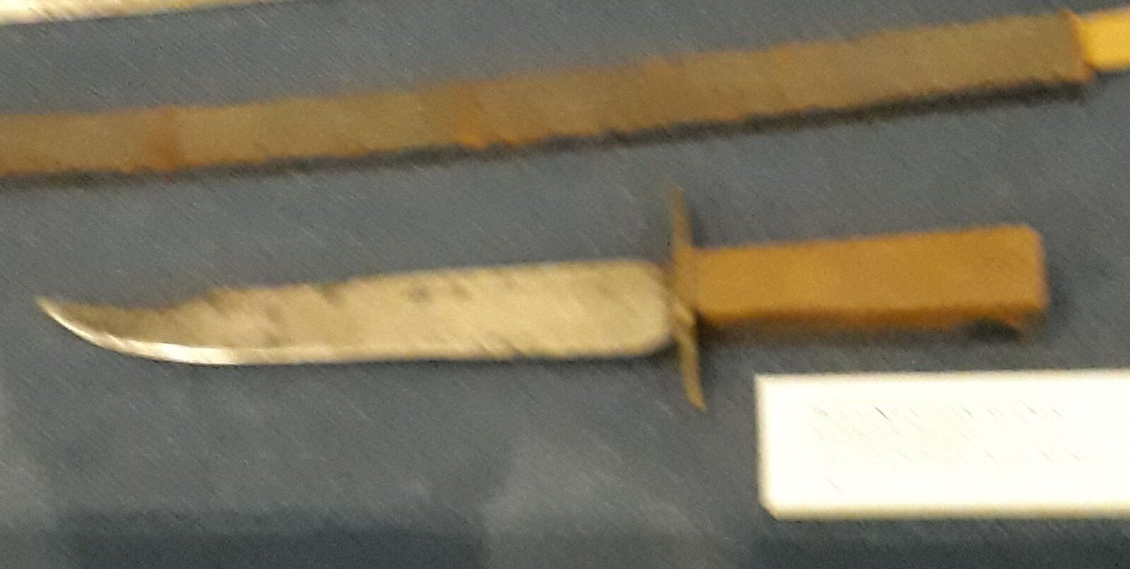 Museum - Custer's Bowie knife. Would an officer really need a Bowie ...