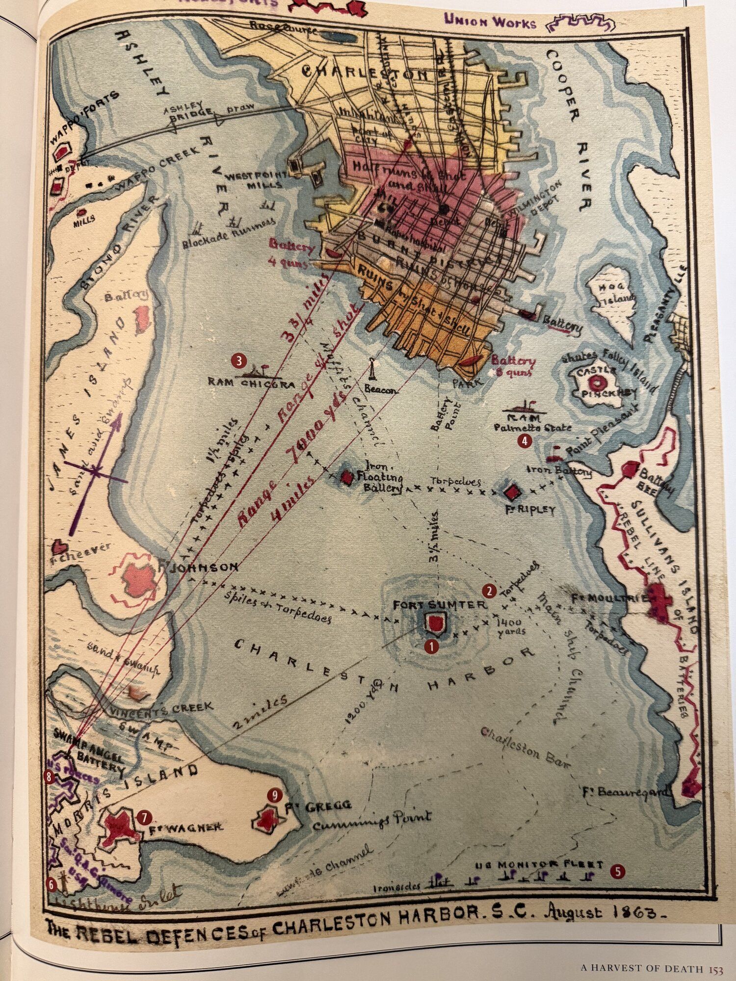 Fort Sumter Map Civil War History Gal Key Map And Questions | PDF