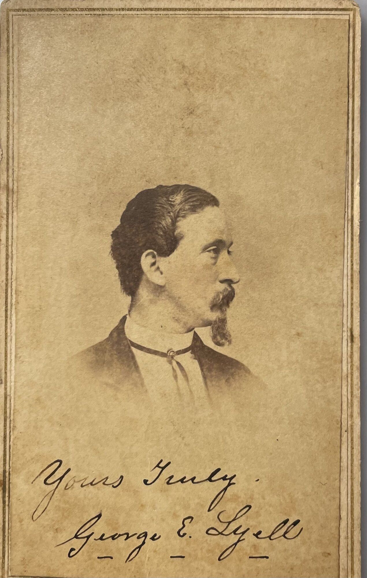 Recent Find - CDV of George E. Lyell, Confederate Signalman and ...