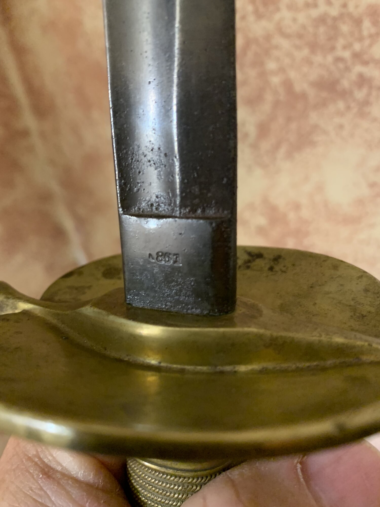 NCO Sword Stamped With the Letter G | Edged Weapons