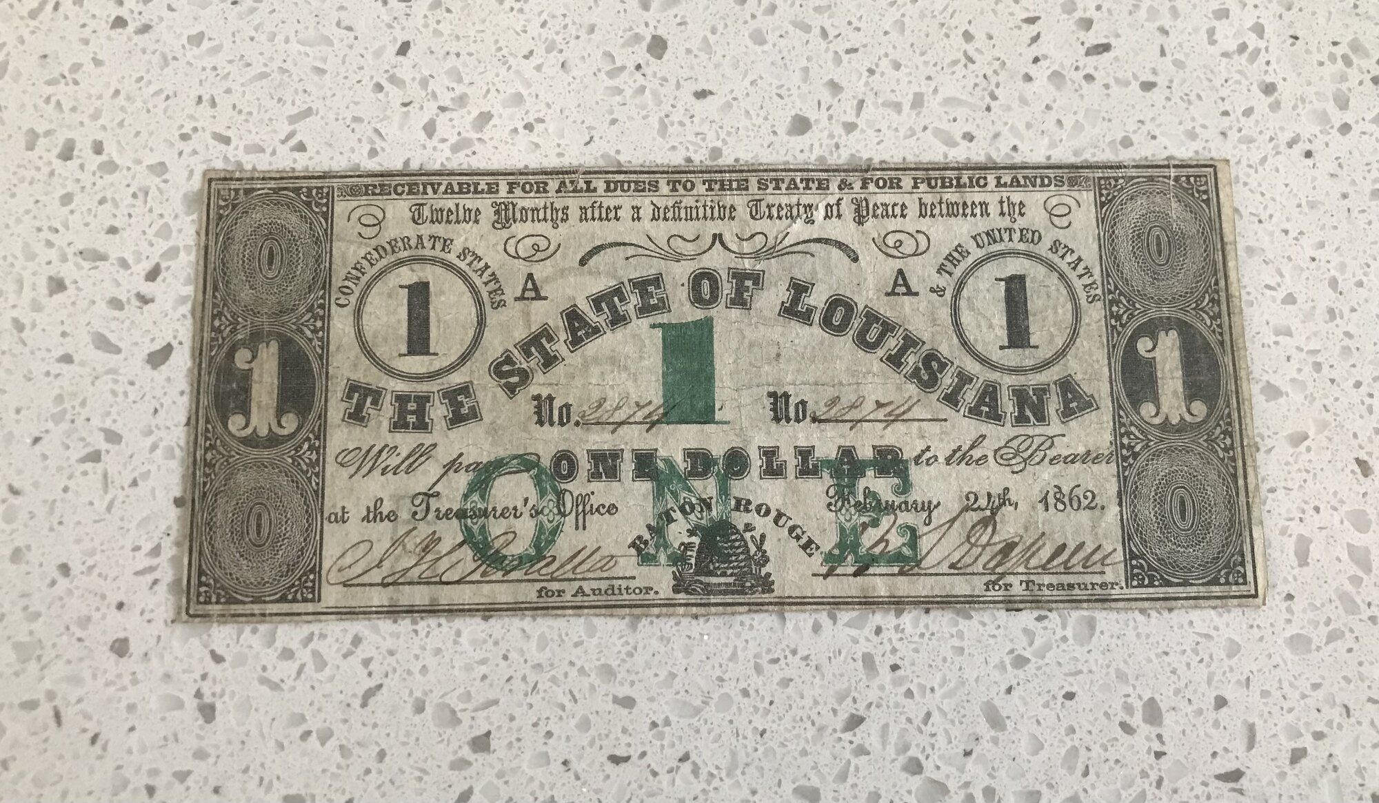 Two-sided Confederate note | Currency, Stamps, & other Collectable Papers