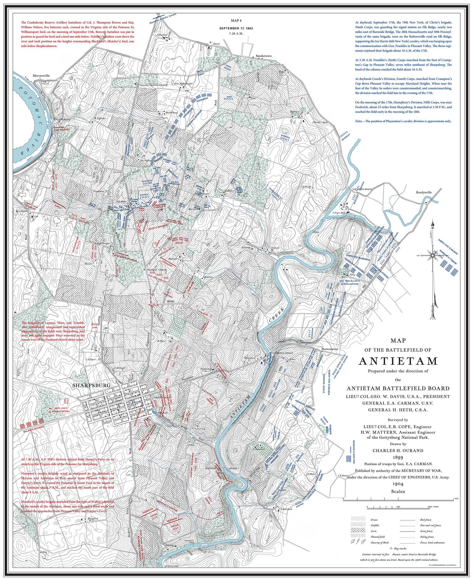 Member Review - New Full Color Annotated Antietam Carman Maps ...