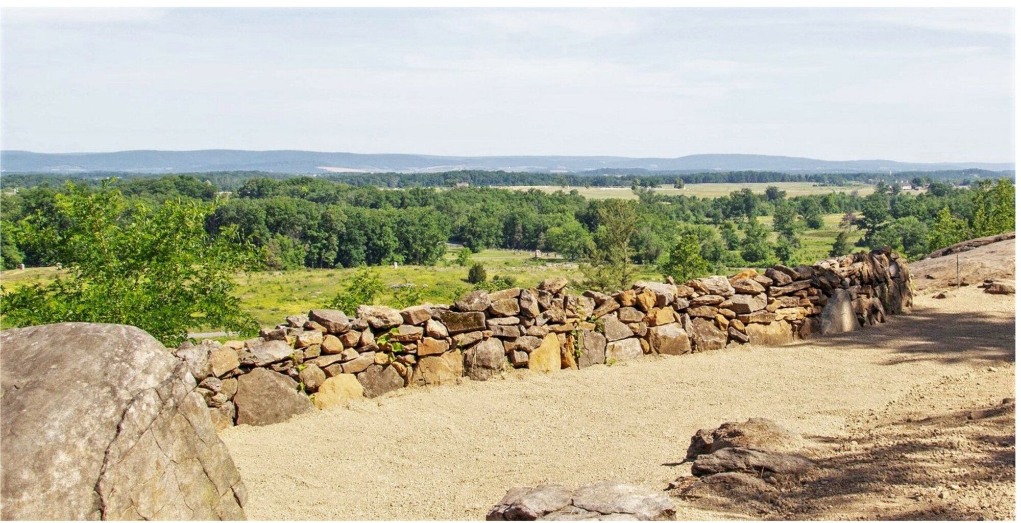 Reconstructed Walls on Little Round Top | Gettysburg | American Civil ...