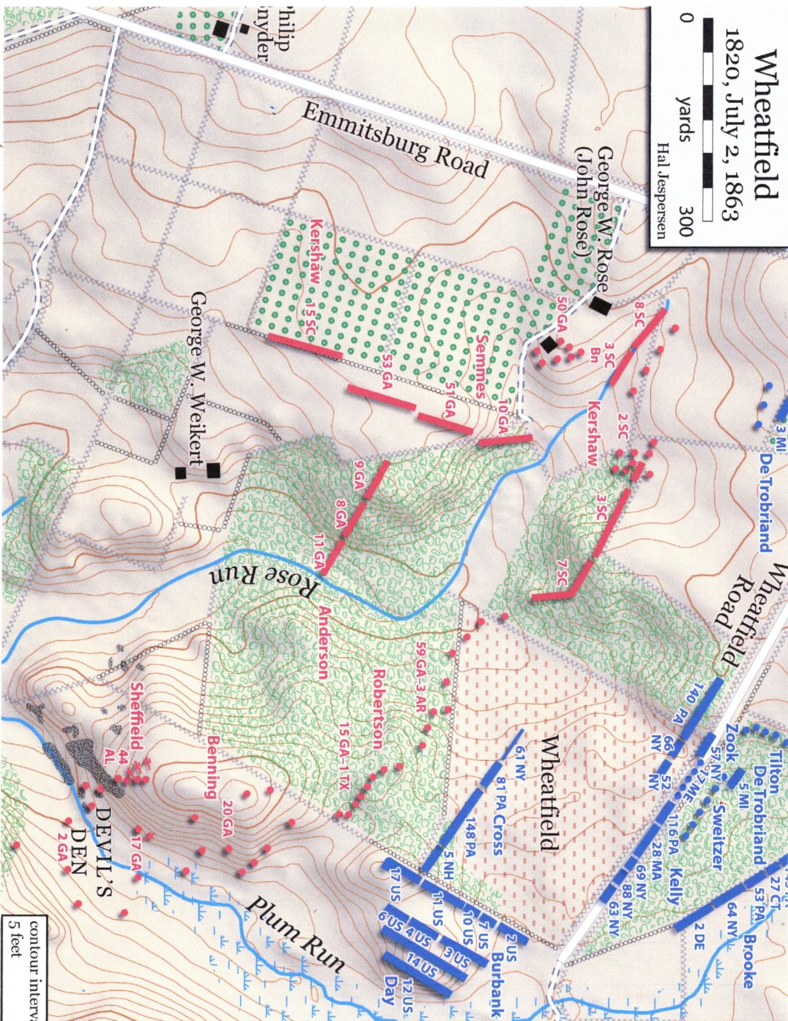 Colonel Cross Advances into the Wheatfield | Gettysburg | American ...